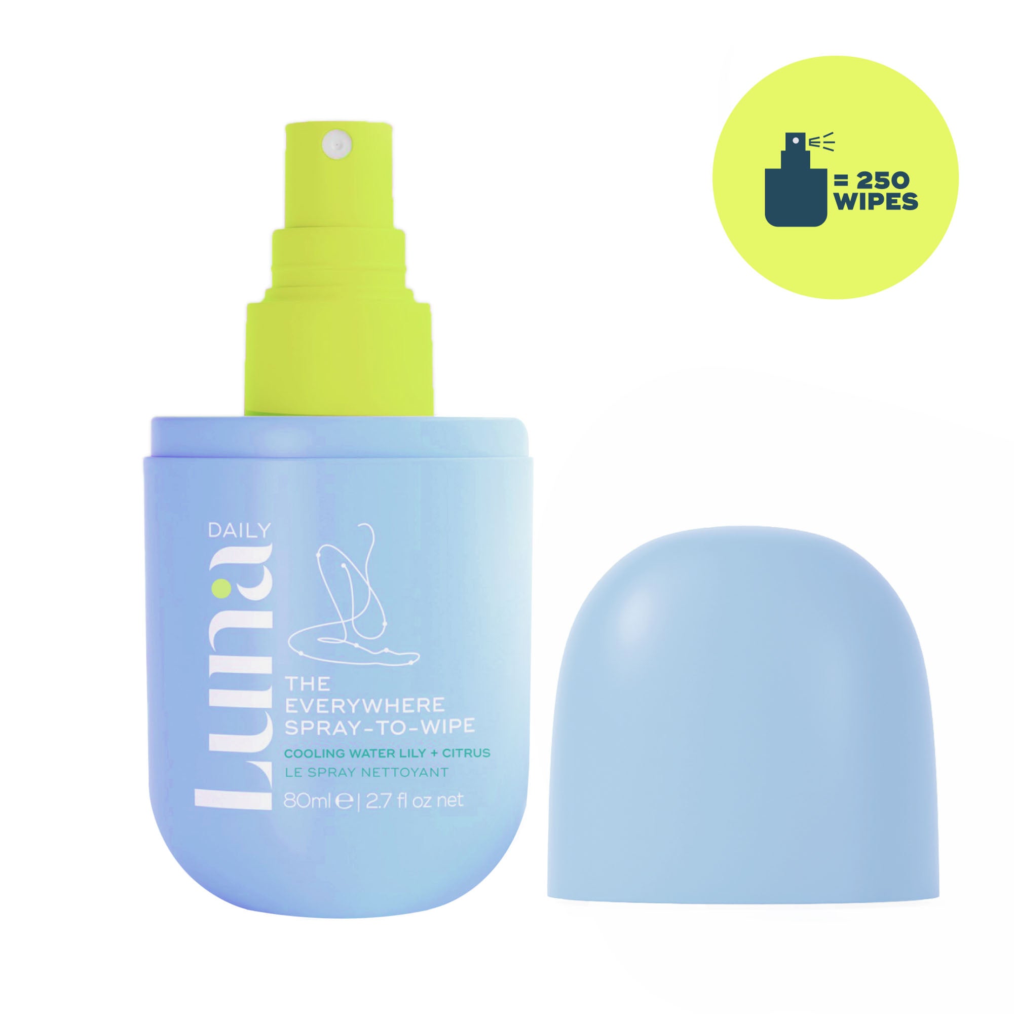 The Everywhere Spray-To-Wipe - Cooling Water Lily + Fresh Citrus – Luna ...