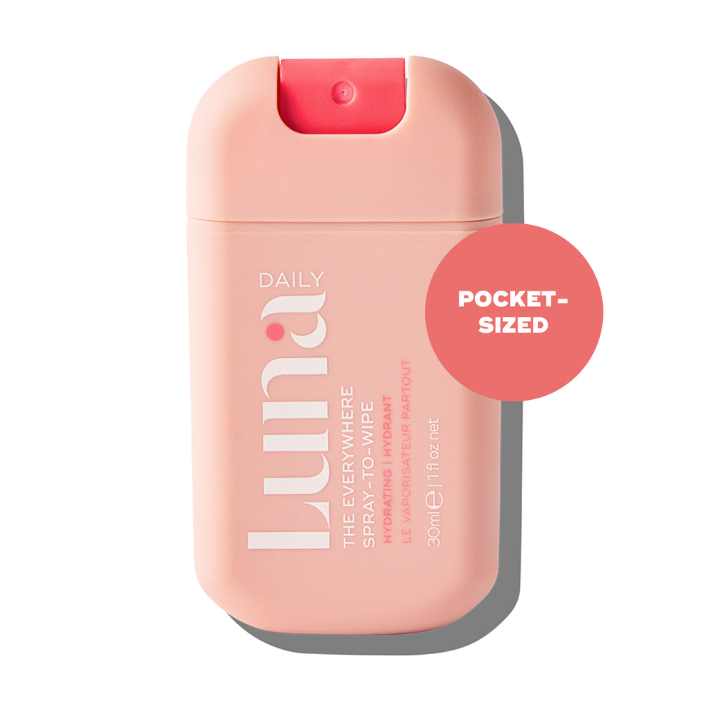 THE HYDRATING EVERYWHERE SPRAY-TO-WIPE MINI | Luna Daily - Travel-Size Cooling Spray
