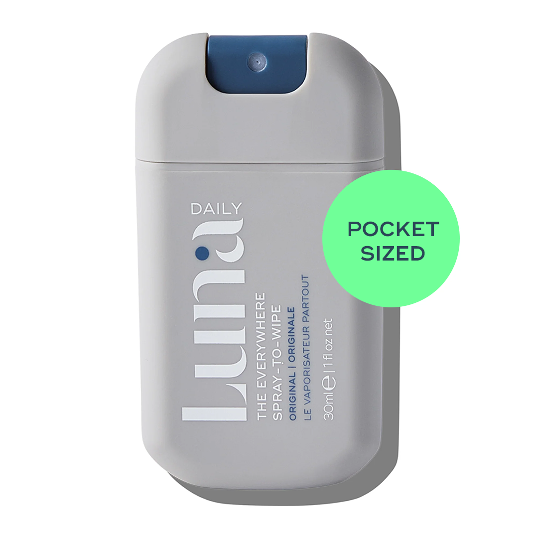 THE EVERYWHERE SPRAY-TO-WIPE MINI | Luna Daily - Travel-Size Eco-Friendly Cleansing Spray